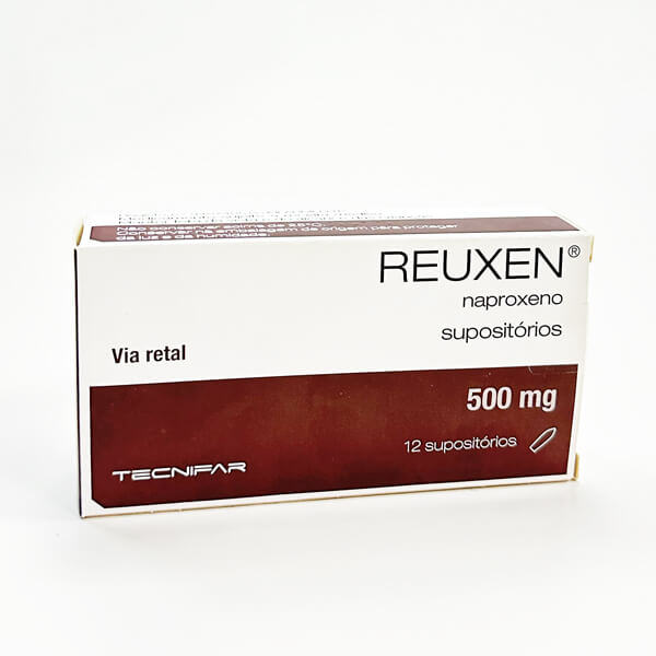 REUXEN - 12 Supositórios 500 mg - Tecnifar